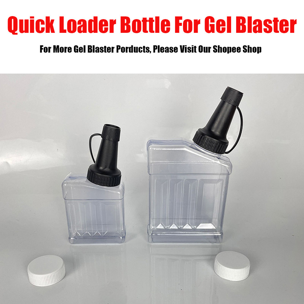 [Ready Stock]Plastic square bottle for gel blaster transparent bottle ...
