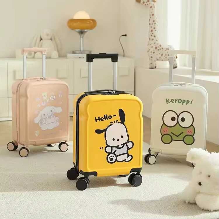 Sanrioed Kawaii Anime Suitcase Cinnamoroll Pochacco Kuromi Beautiful ...