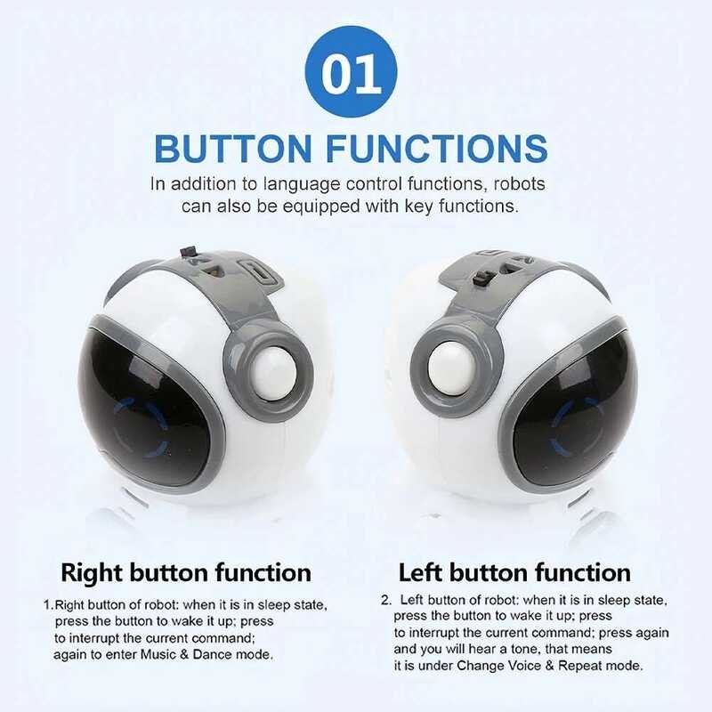 Emo Pocket Robot Talking Interactive Dialogue Voice Recognition Record ...