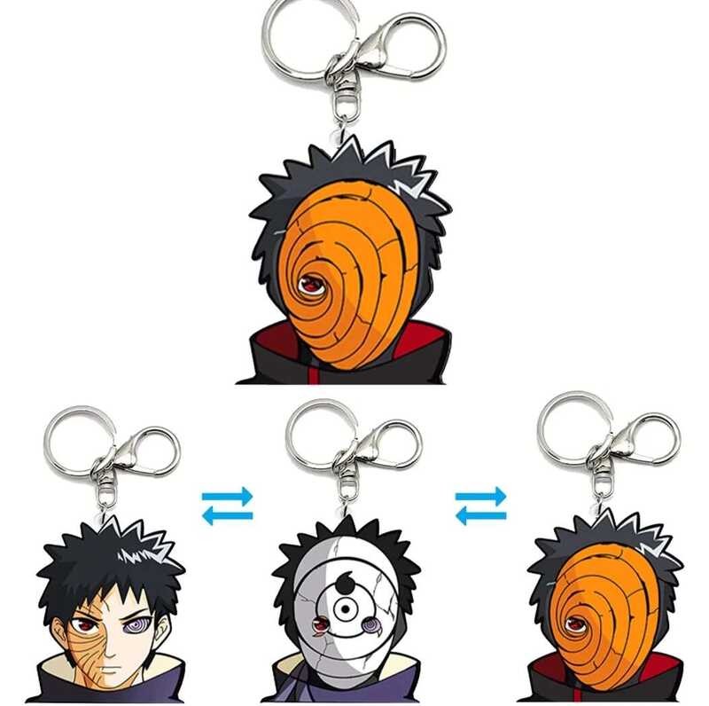 Uchiha Naruto Obito Anime Motion Key Chains Acrylic Keychains Pendant ...