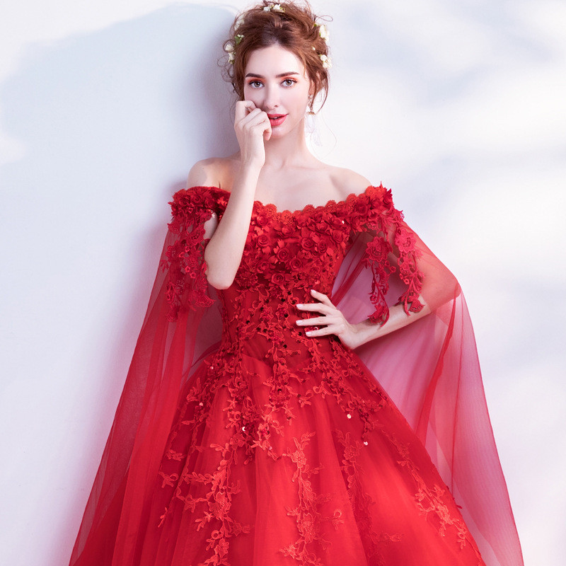 ed evening gown with long sleeves draped in , bride's wedding toast ...