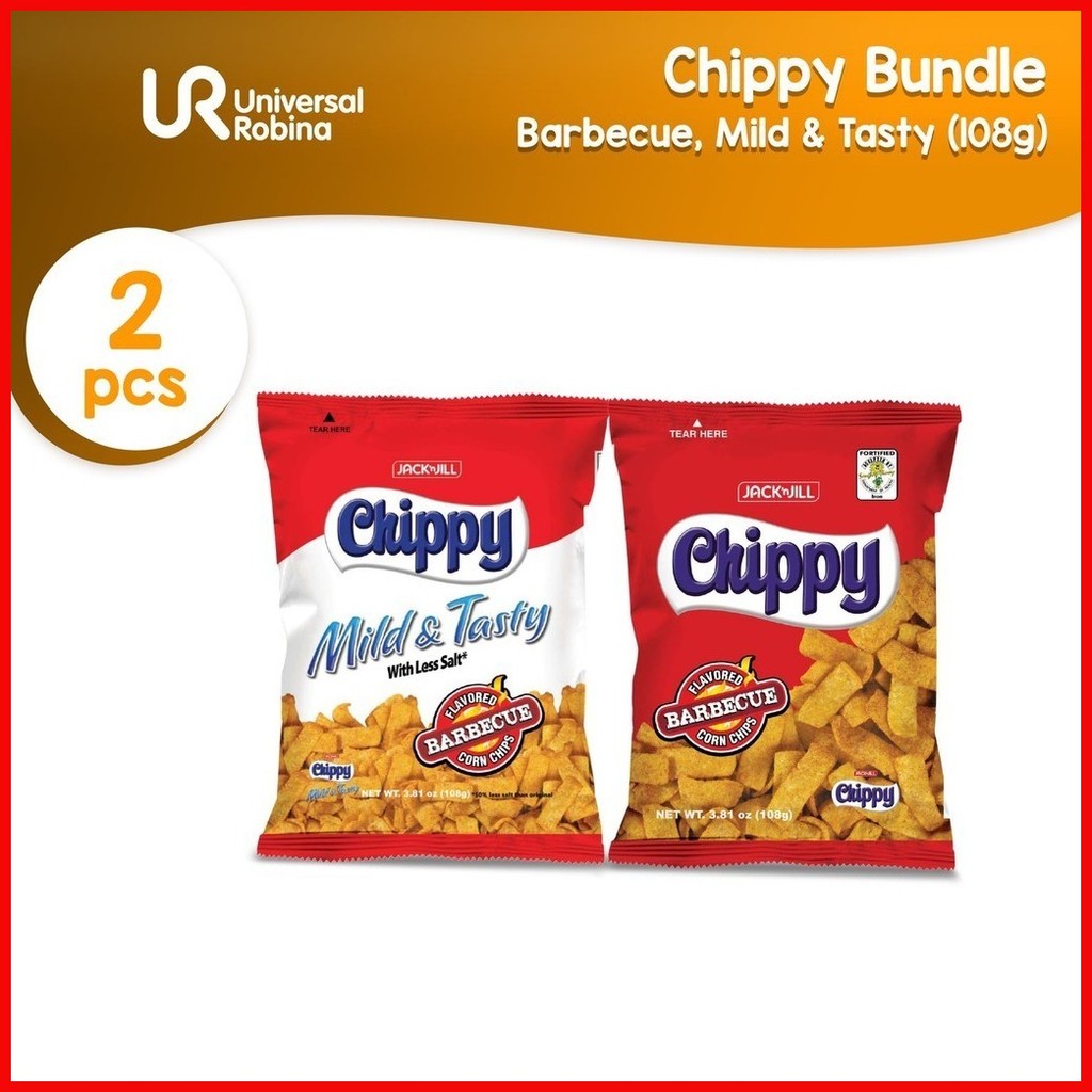 Chippy Barbecue Flavored Corn Chips 108g and Chippy Mild & Tasty ...