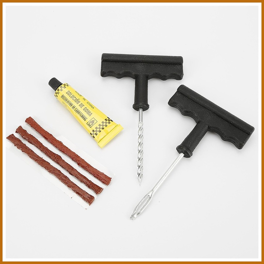 ↂ ☬ COD DVX #4029 Tubeless Tire Repair Kit for Bicycle Motorcycle Car ...
