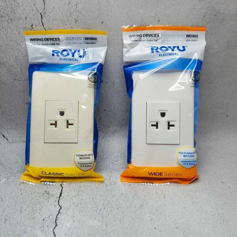 Royu COD Aircon Tandem Outlet With Plate Classic WH Or Wide Series WD ...