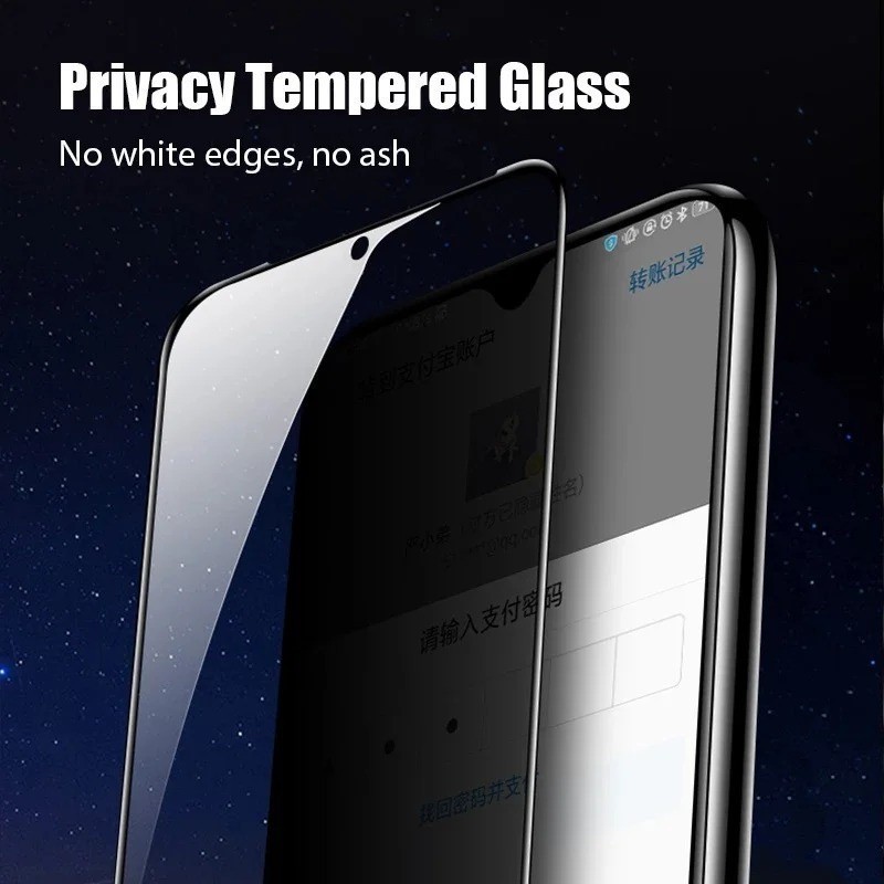 Itel S25 Anti-Spy Tempered Glass for Itel A50 A50C A70 S24 S23 Privacy Screen Protector 3 in 1 ...