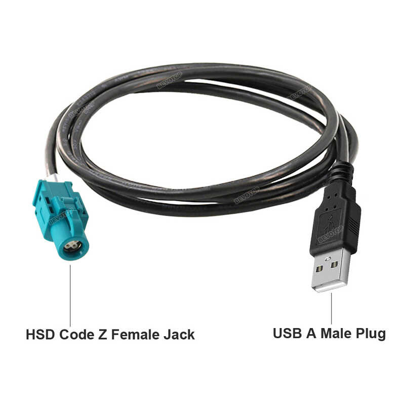 AM USB / AF to 4 Pin HSD Code Z Female Jack DS Car Head Unit Control ...