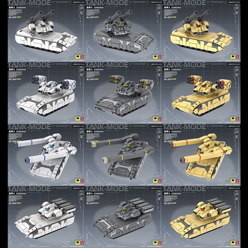 Riyi Original Design Assembled Particle Building Blocks MOC Military ...