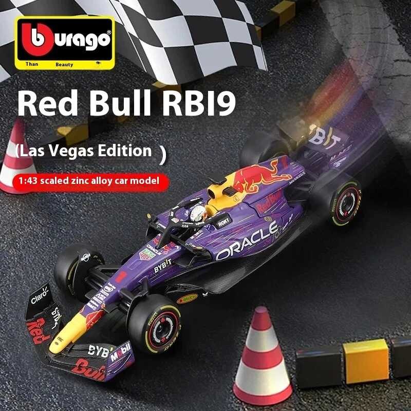 1:43 Bburago F1 Las Vegas Special Editions Gp Helmet Red Bull RB19 Dust ...
