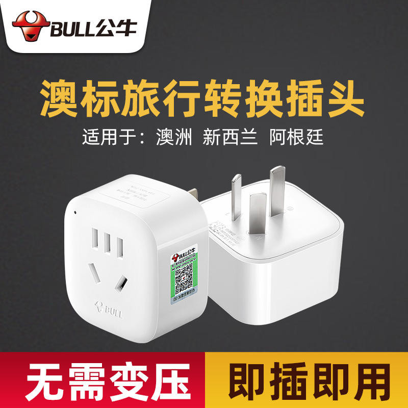 Bull Australian Conversion Plug Australia New Zealand Argentina Fiji ...