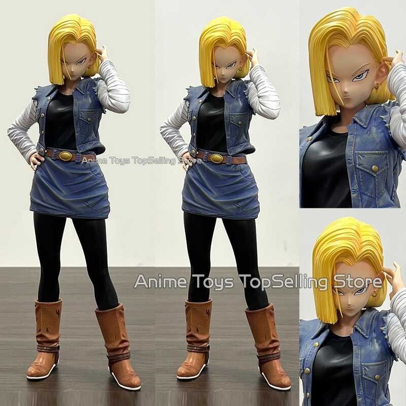 26Cm Anime Dragon Ball Z Figure Android 18 Lazuli Two Heads PVC Action ...