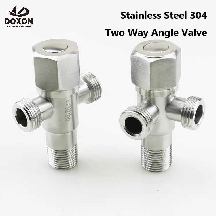 DOXON Sus304 Stainless Steel 2 Way Angle Vae 90 Degree Toilet Bidget ...