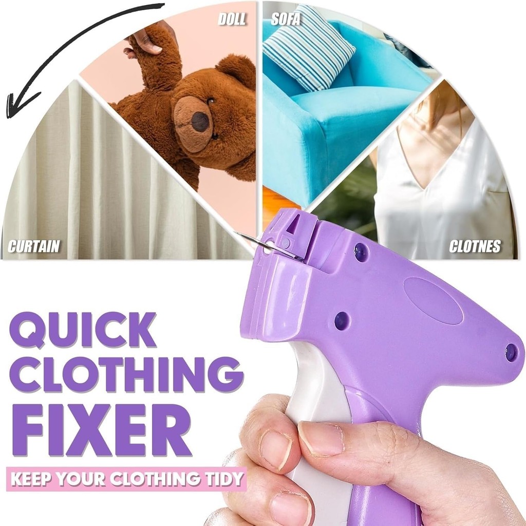 Fine Stitch Gun for Clothes, Stitchy Quick Clothing Fixer, Clothing ...