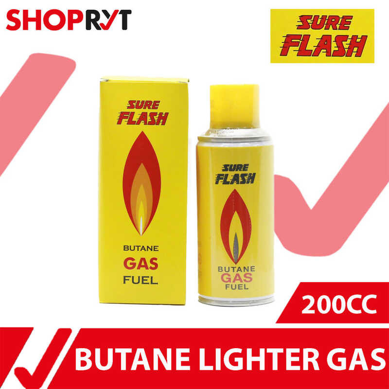 Sure Flash Butane Gas 200cc Universal Lighter Gas Refill 022 | Shopee ...