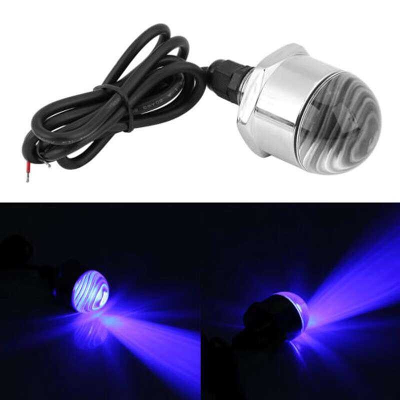 Circular blue light yacht silent steel LED waterproof under water ...