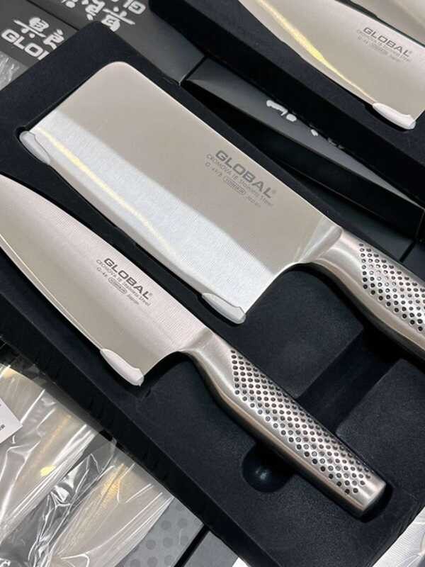 Kitchen Aesthetics Japanese Craftsmanship Double Knife Set Stainless ...