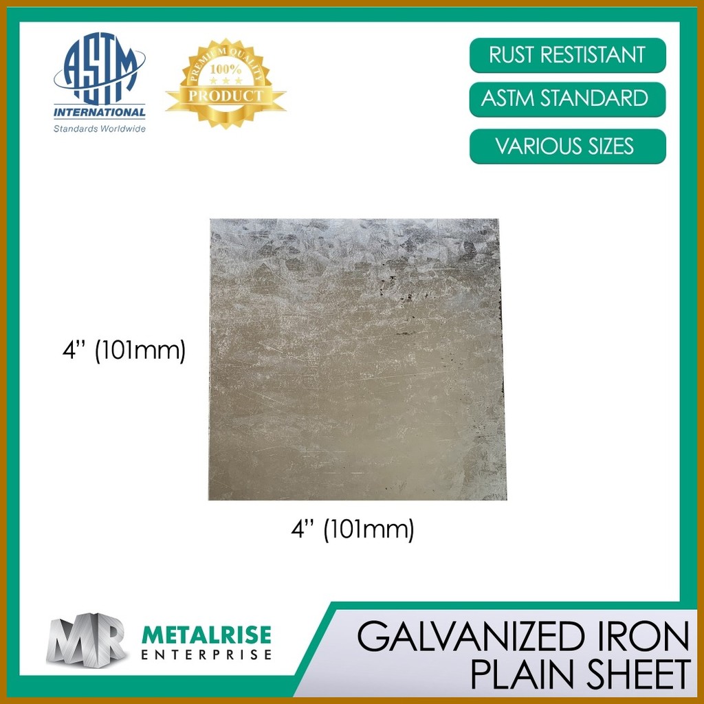 Galvanized Iron Sheet / GI Sheet 1.0mm (different size dimensions ...