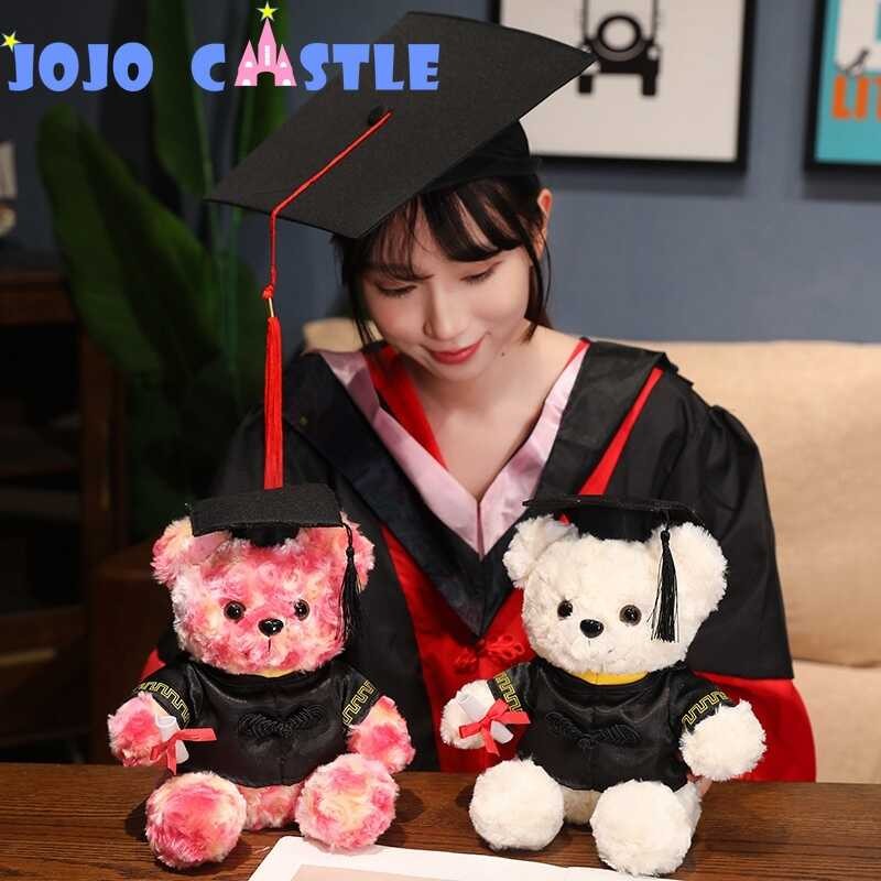 々 JOJO CASTLE Graduation Soft Toy New Graduation Teddy Bear 25cm Kawaii ...