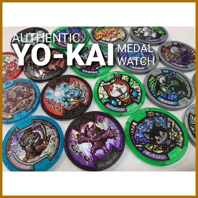 Yo-Kai/Yokai Medal Watch, 12pcs Set, Holographic/Normal Green/Black ...
