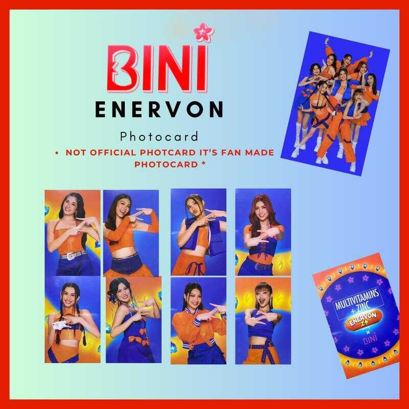 BINI ENERVON EDITION SET UNOFFICIAL PHOTOCARD + FREE 2Pcs Ot8 P&S ...