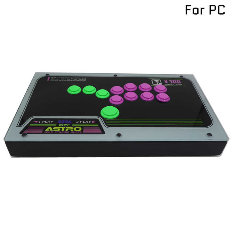 E7a Rac-J800b All Buttons Hitbox Style Arcade Joystick Fight Stick Game Controller For PC Sanwa ...
