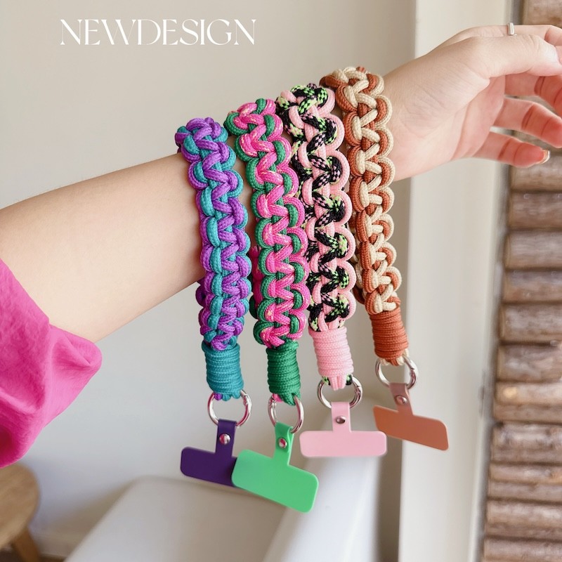 Thick Short Rope With Clip Handmade Flat Suitable For Mobile Phone ...