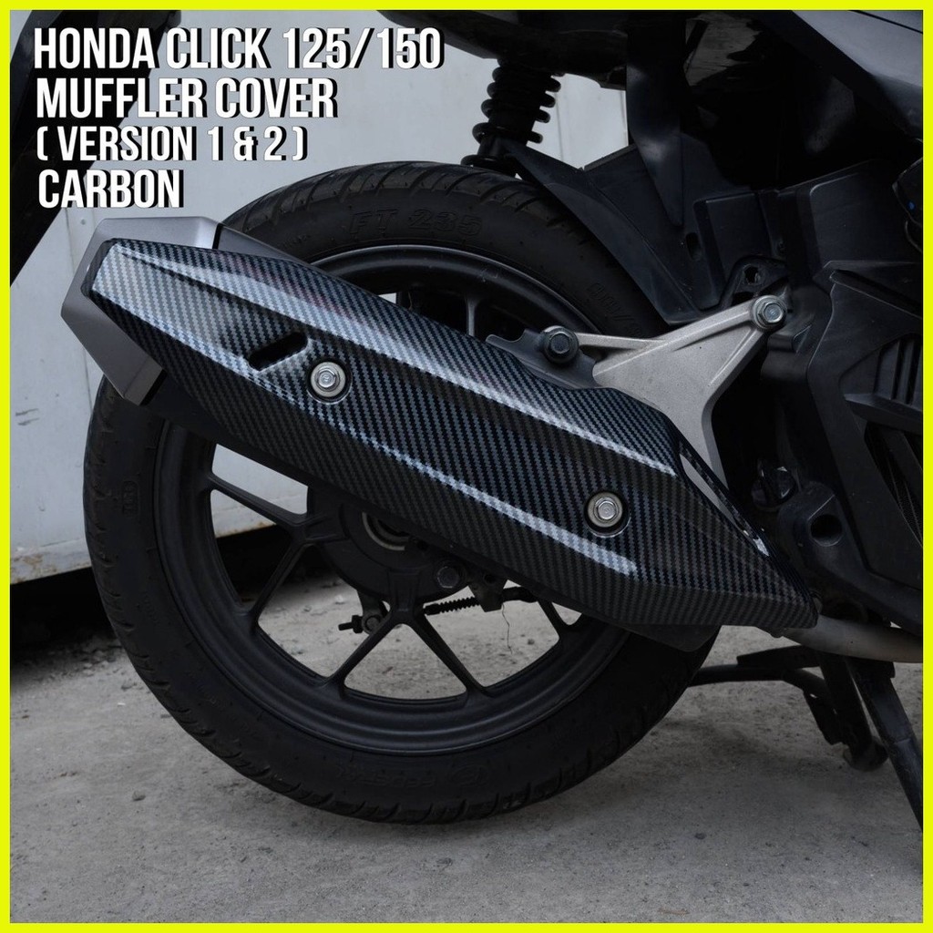 ♂ HONDA CLICK V3 CLICK V2 GAME CHANGER MUFFLER COVER FOR HONDA CLICK ...