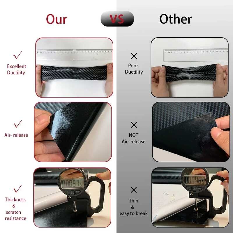 3D 2D 4D 5D 6D 9Dcarbon Fiber Vinyl Wrap Film Waterproof Car Stickers ...