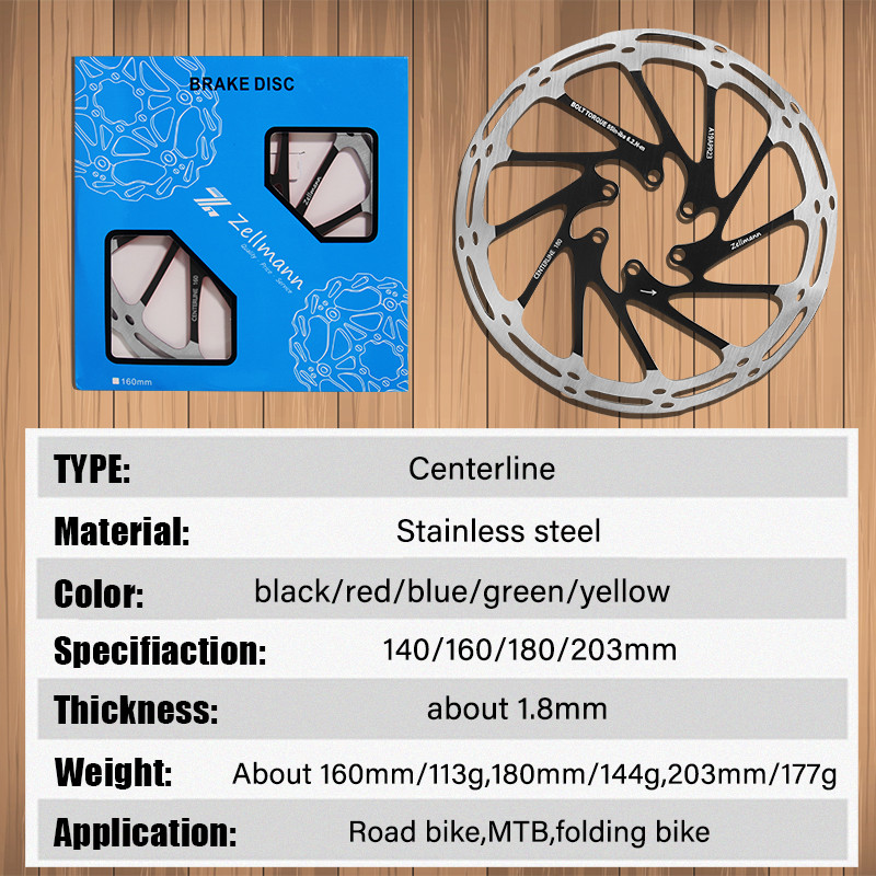 BUCKLOS 160mm Rotor Bike Rotor Disc MTB Rotors 140mm/180mm/203mm ...