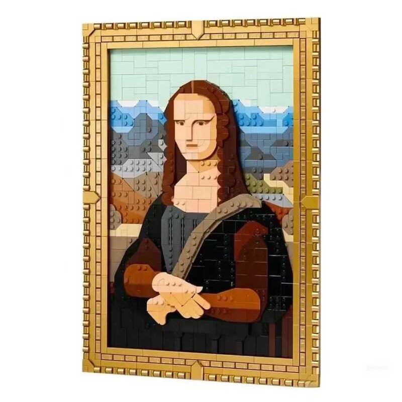 NEW 2024 31213 Art Mona Lisa Building Blocks World Famous Painting 3D ...