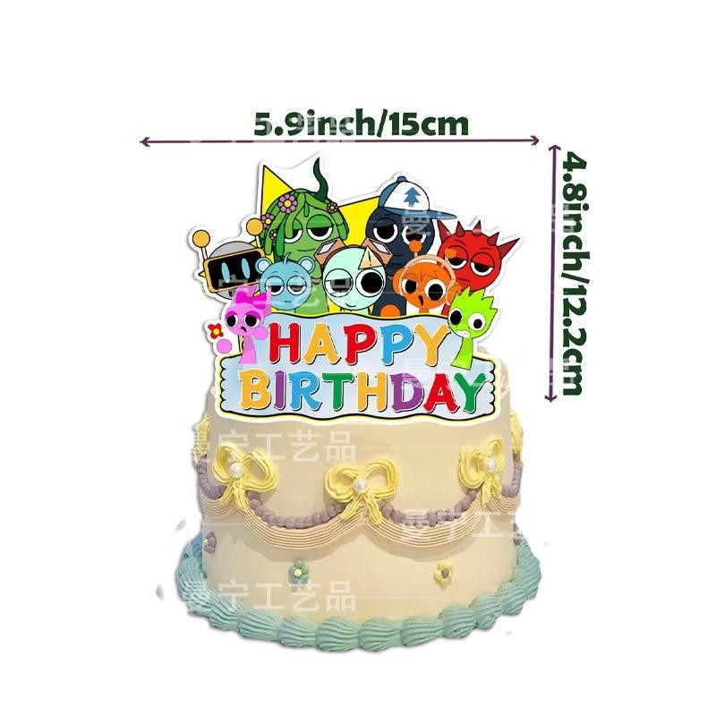 Incredibox Sprunki Birthday Party Balloon Set Cartoon Horror Game ...