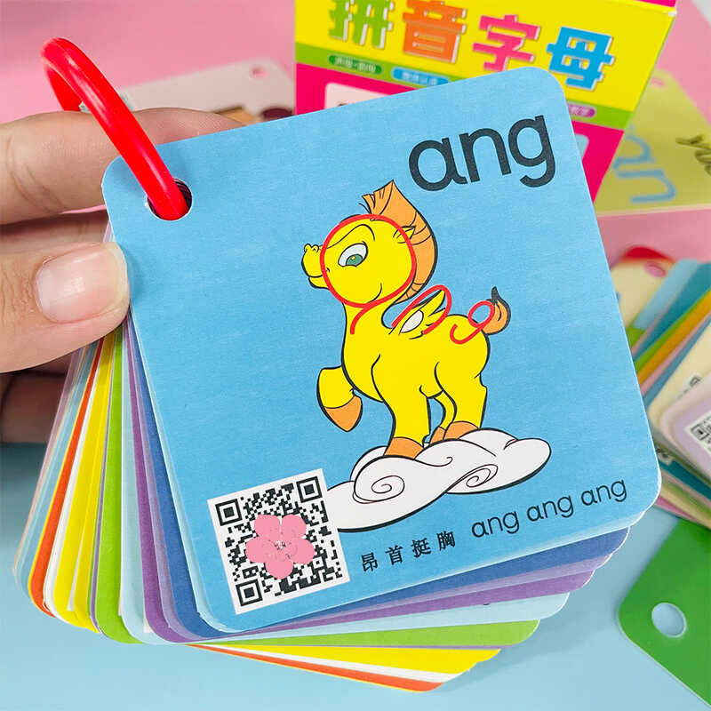 Chinese Learn Pinyin Cards Set For Beginners Kid Toddler Flashcards ...