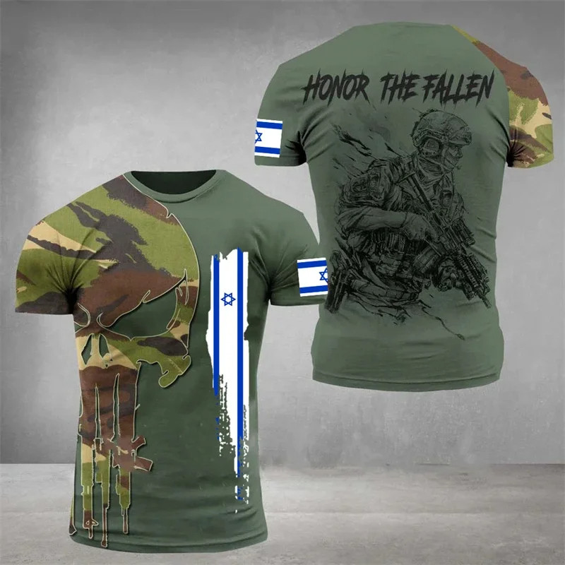 Army Camouflage Tshirts for Men Commando Army-Veteran 3D Printed Short ...