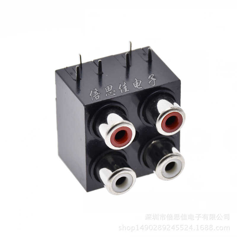 RCA socket AV same core lotus socket 4-hole socket audio socket AV4-8.4 ...