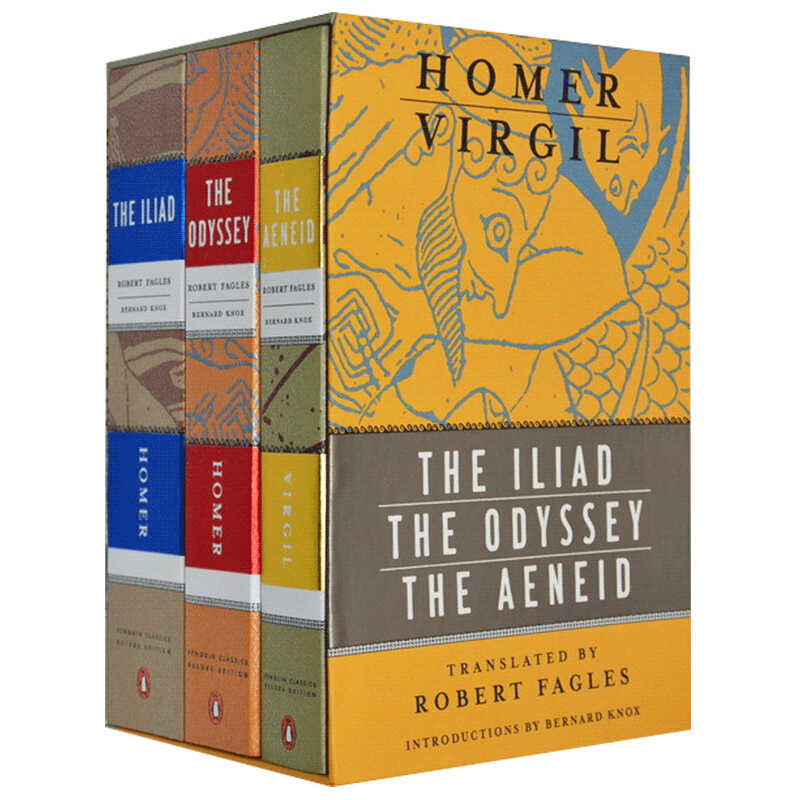 The Iliad Odyssey and Aeneid Box Set Homeric Epic English Original Book ...
