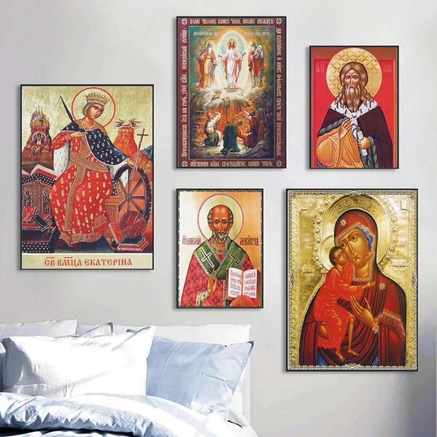 St. Icons Nicholas Of Myra Orthodox Religion Character Virgin Mary ...