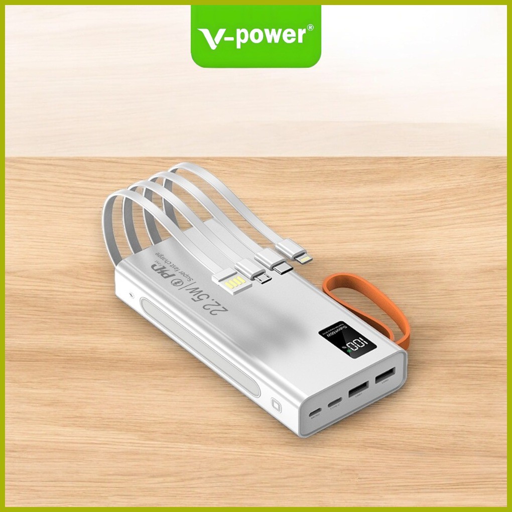 ↙ ♨ V-POWER VP-P029 LED & Digital Display High Capacity of 22.5W 10 ...