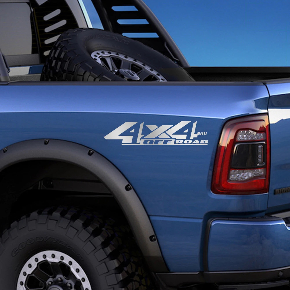 2pcs 4x4 Off-road Car Sticker Pickup Truck Vinyl Decoration Decals for ...