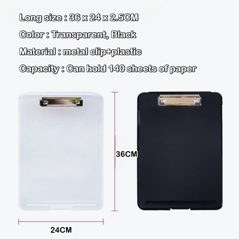 Clipboard with Storage Long Size Plastic Clipboards Case Box with Pen ...