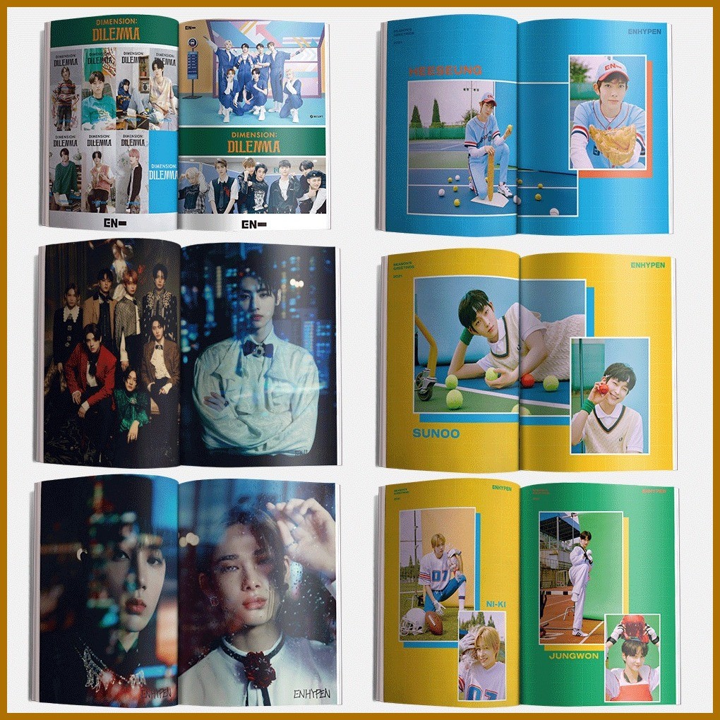 ENHYPEN Album DIMENSION DILEMMA Mini Photo Album Photobook BLACK EXO ...