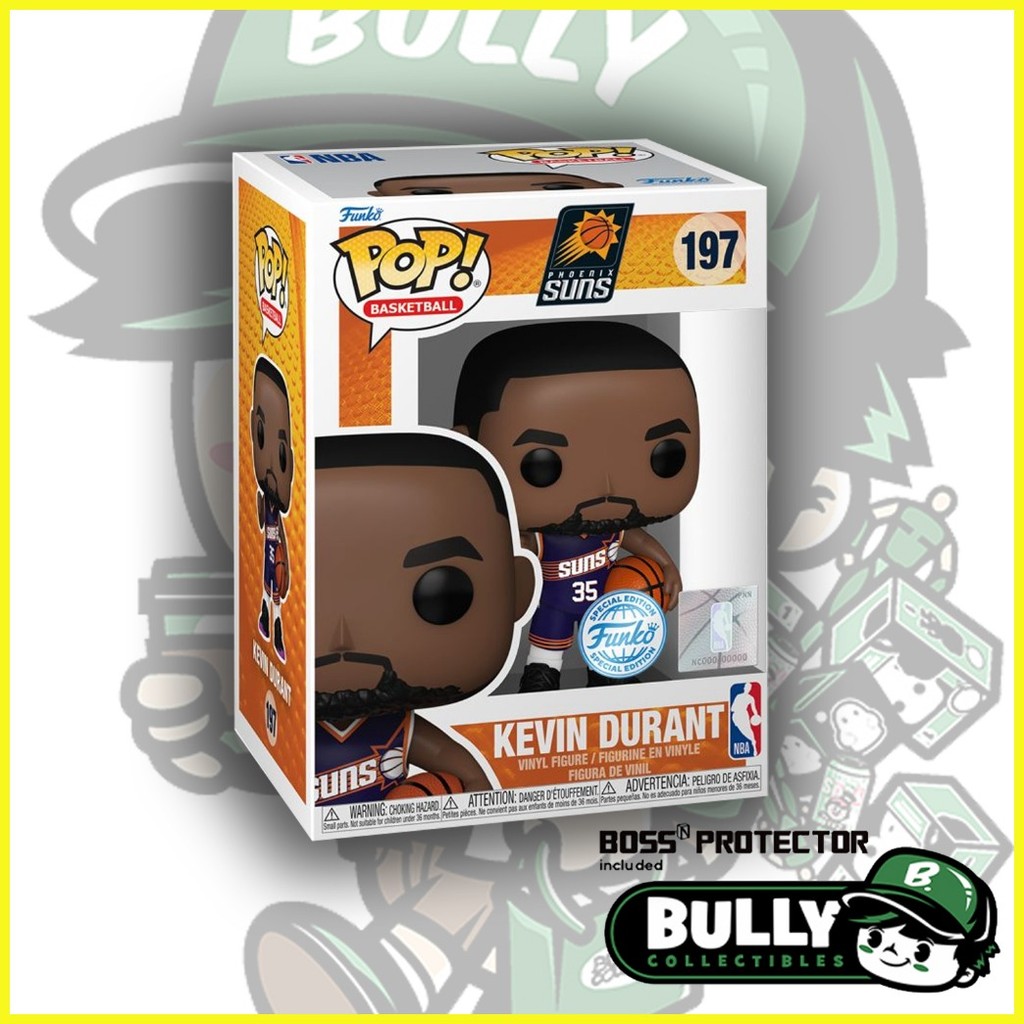 Funko POP! Basketball: Phoenix Suns - Kevin Durant (FSE) 197 With Boss ...