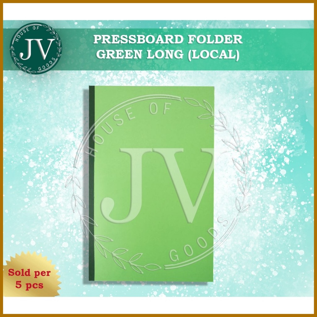 5pcs Pressboard Green Folder Long/Short Size (Local) | Shopee Philippines