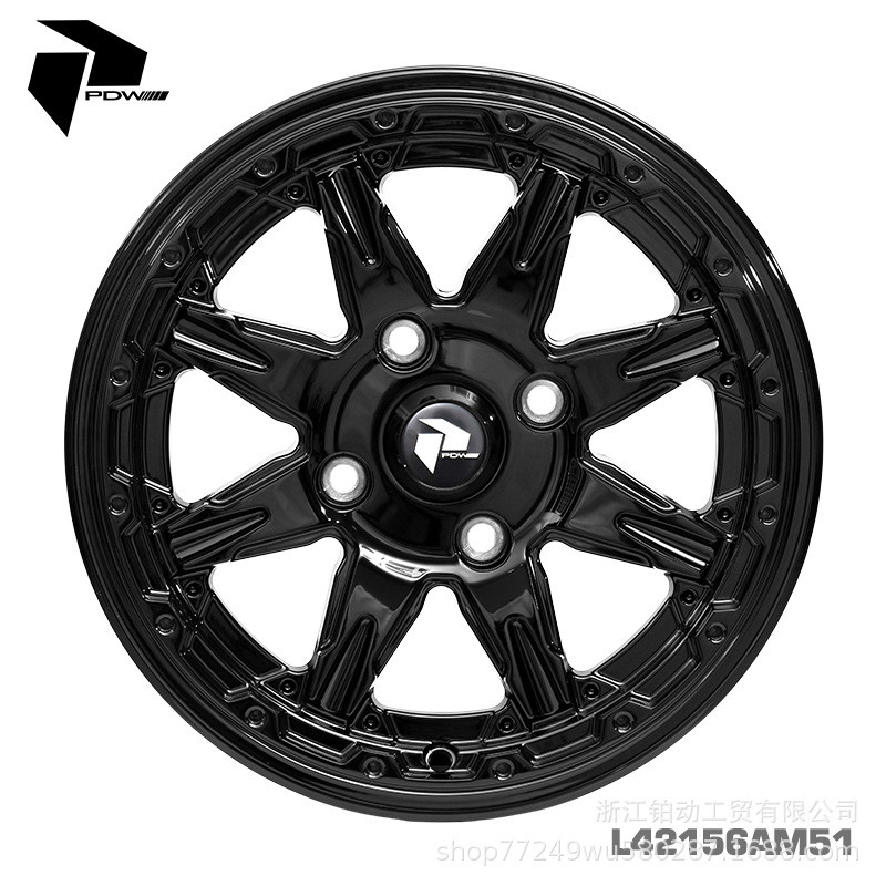 PDW Wheel Hub 14-inch Aluminum Alloy Wheel Steel Rim Front And Rear All ...