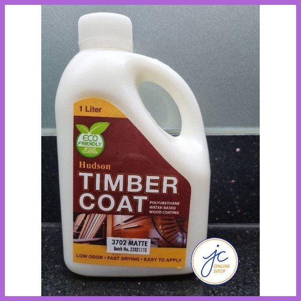 Hudson Timber Coat Polyurethane Water Based Wood Coating 1L ( Gloss ...