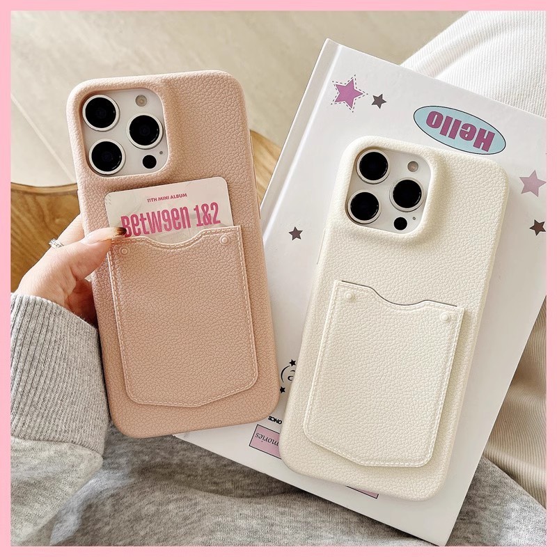 Luxury Wallet Card Holder Slot Lychee Pattern Leather Phone Case For ...