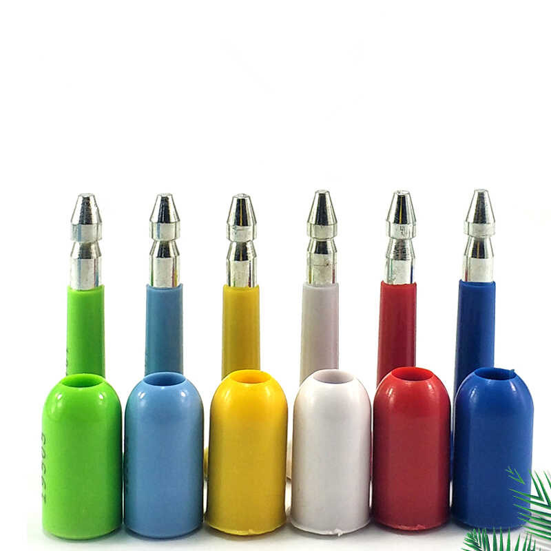 10Pcs Anti-Theft Container Lock Disposable Bullet Shape Lead Seal Self ...