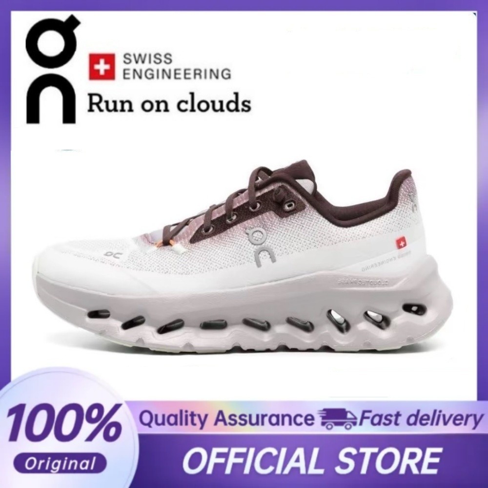 On Running Cloud Tilt White Brown Unisex Low-top Running Shoes | Shopee ...