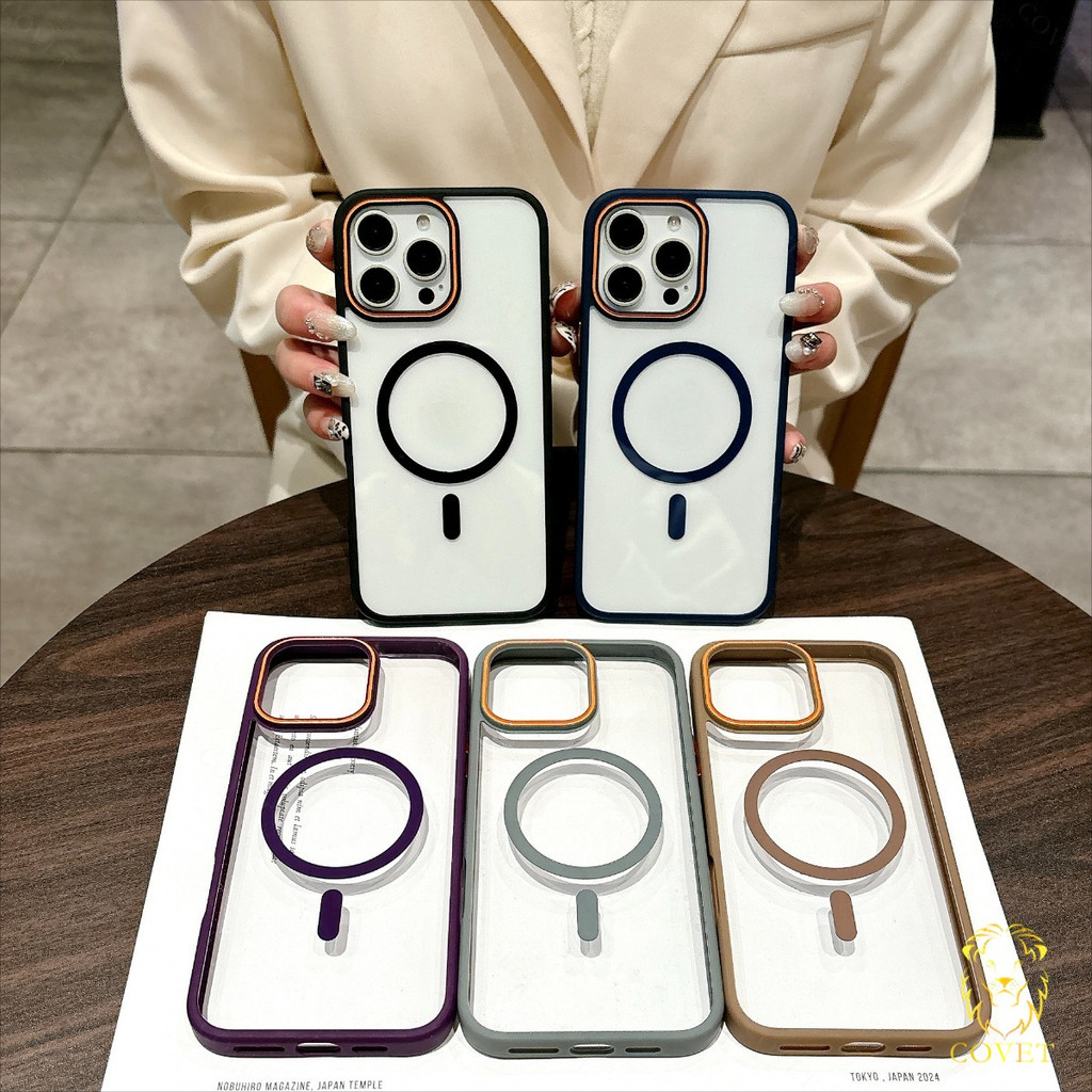 COVET Deluxe color magnetic transparent Case Compatible For iPhone 16 ...
