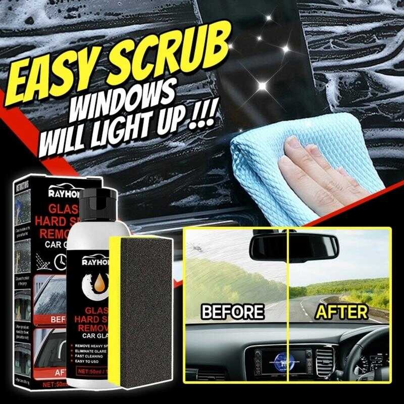 glass Windshield cleaner Deep clean Acid rain remover for car Rubbing ...