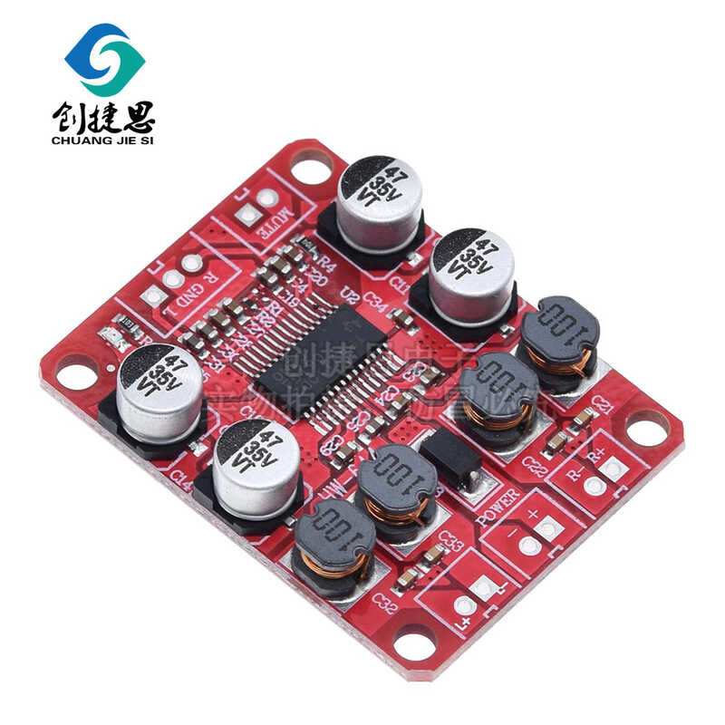 TPA3110 digital amplifier board, dual channel 2X15W stereo audio ...