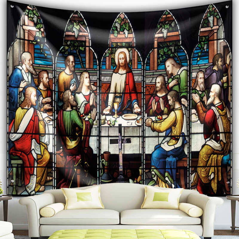 Jesus Christmas Easter Room Decor Christ Home Decoration Large Fabric ...